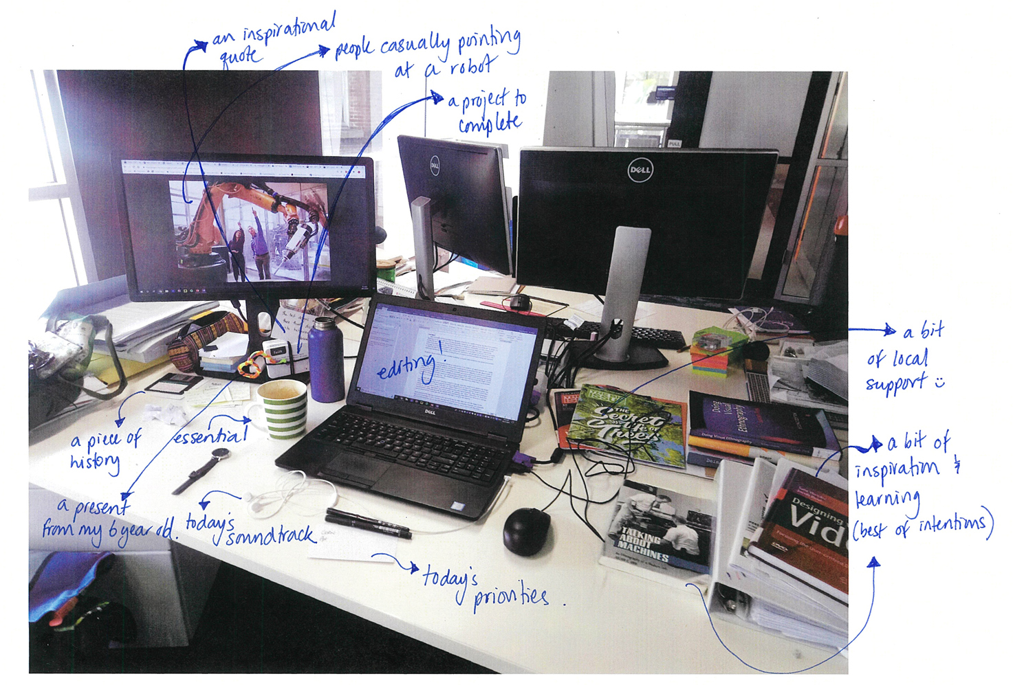 Connecting Users and Robots At Claire Brophy’s desk | Design Robotics